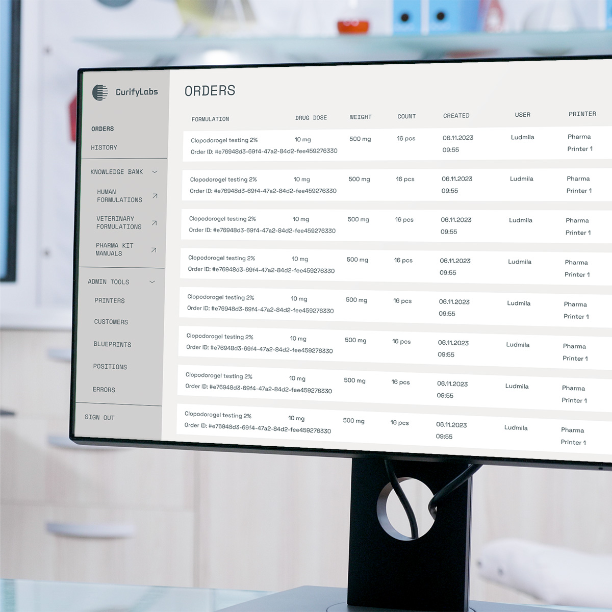 Technology for pharmaceutical compounding - CurifyLabs